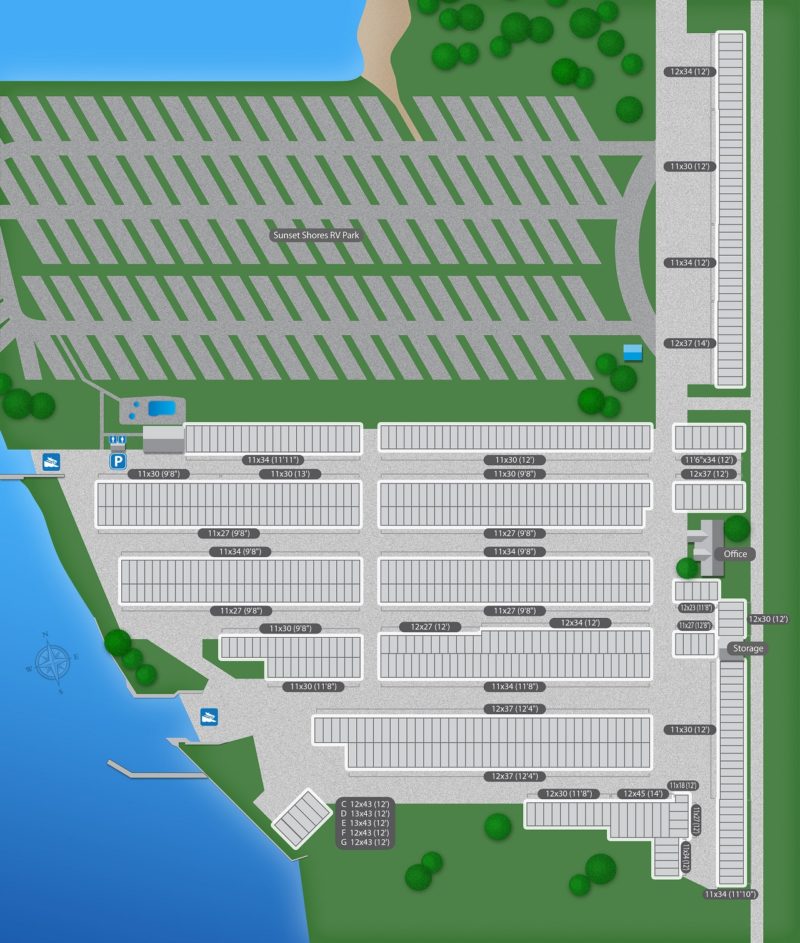 E-Z Boat Storage Site Map | E-Z Boat Storage & Valet Launch